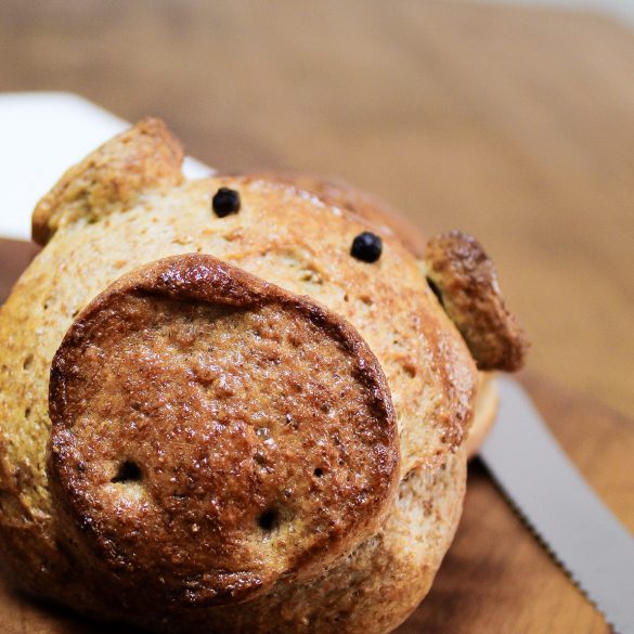 Gebackene Vollkorn-Glücksschweinchen - Madam Rote Rübe