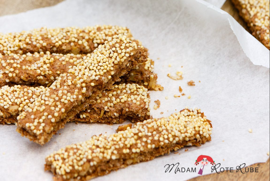 Hafer-Getreidesticks - Madam Rote Rübe