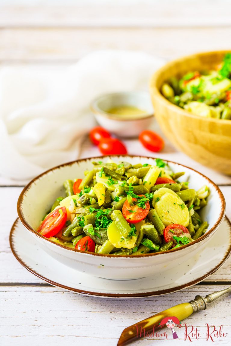 Italienischer Kartoffel Bohnen Salat