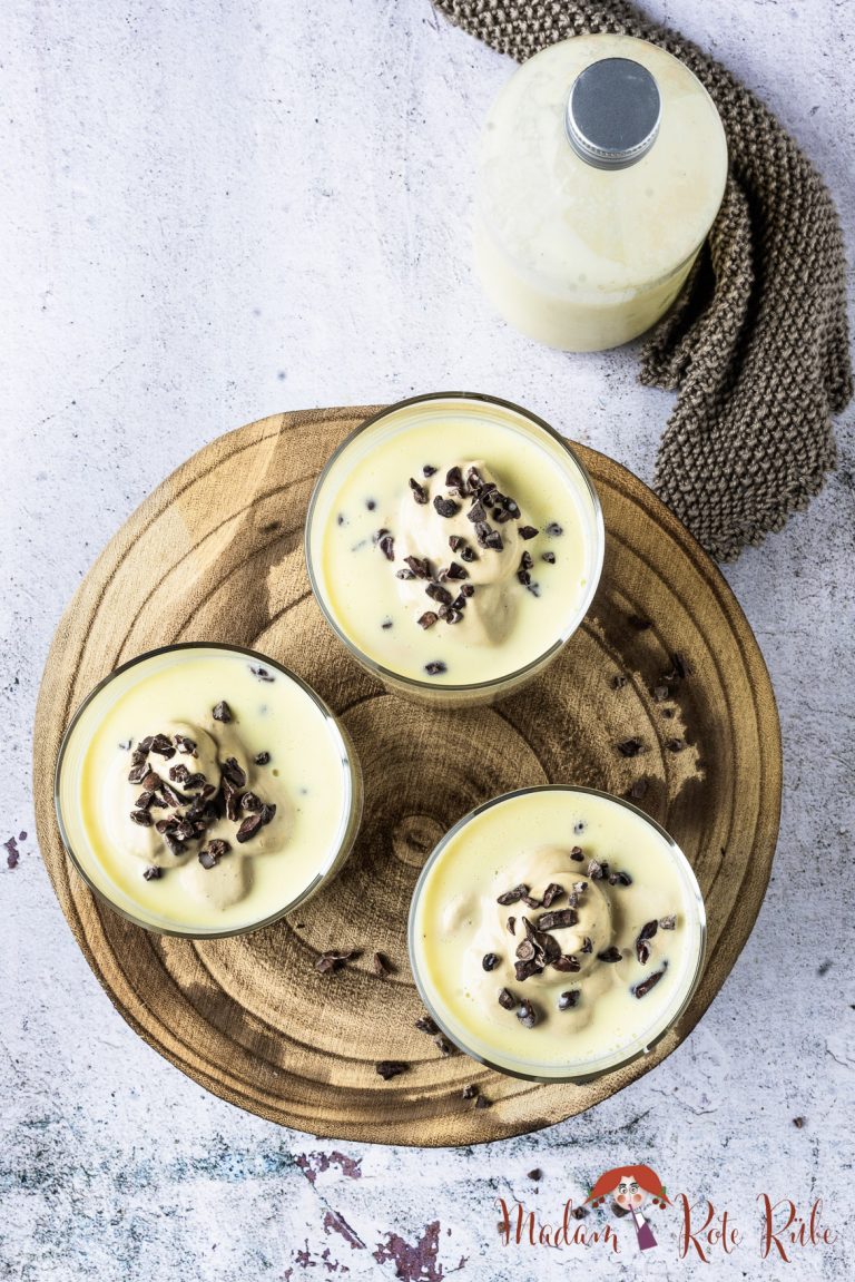 Espresso-Creme mit Eierlikör-Haube - Madam Rote Rübe