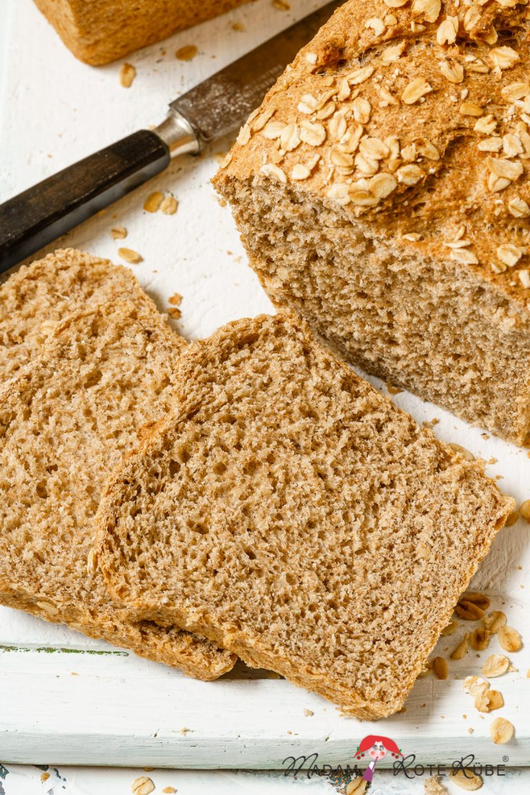 Hafer-Vollkorn-Toastbrot aus der Kastenform - Madam Rote Rübe